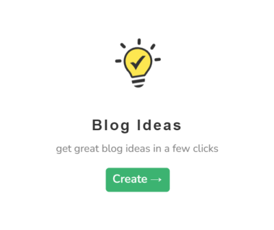 Free Blog Idea & Outline Generator - Writecream
