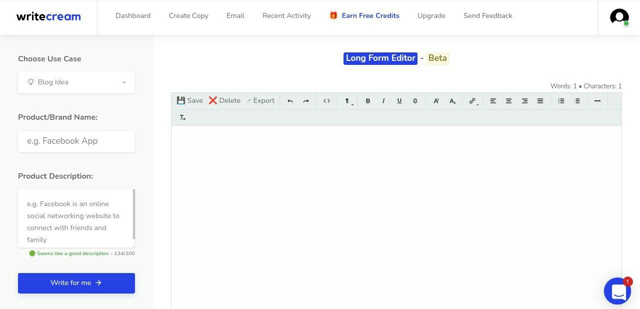 I wrote a short story using Writecream - here it is! » Writecream