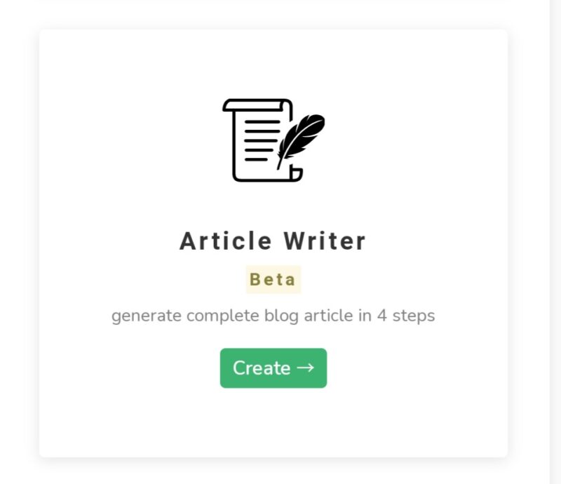 Writecream's Article Writer Tool: Tutorial » Writecream