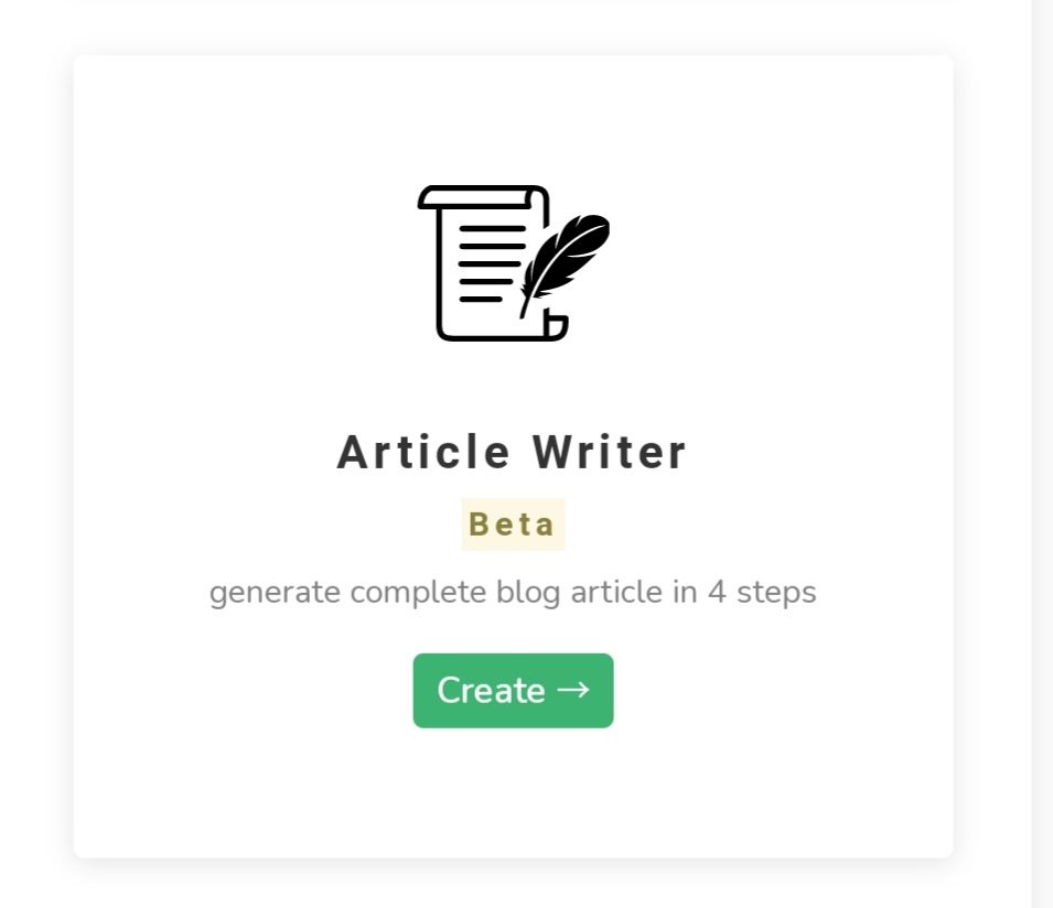 Writecream's Article Writer Tool: Tutorial » Writecream