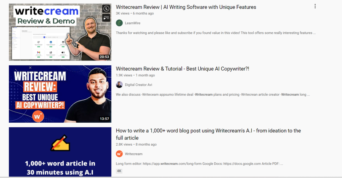 Writecream vs Mark Copy: Which one is better? » Writecream