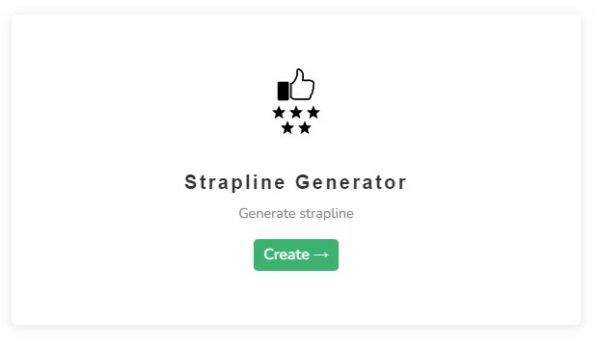 Free Strapline Generator - Writecream