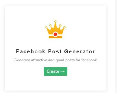 Free Facebook Post Generator - Writecream