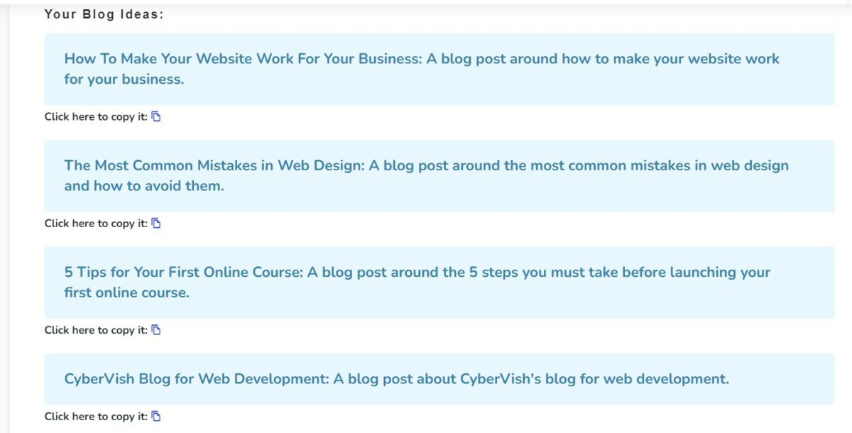 Free Blog Idea & Outline Generator - Writecream