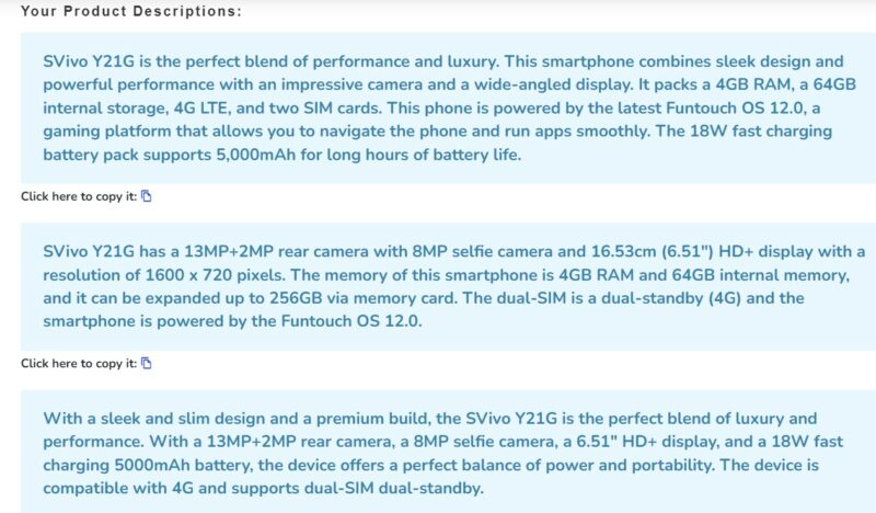 Free ebay Listing Generator - Writecream