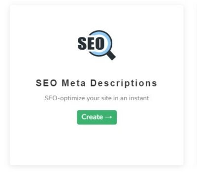 Free Website Description Generator - Writecream