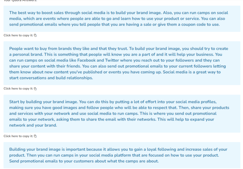 Free Short Answer Generator - Writecream