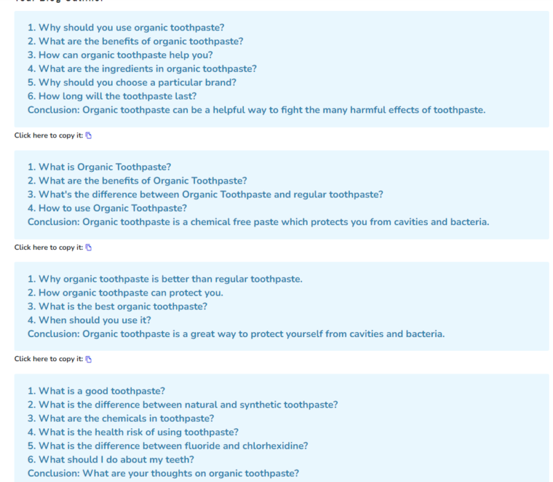 Free Blog Outline Generator - Writecream