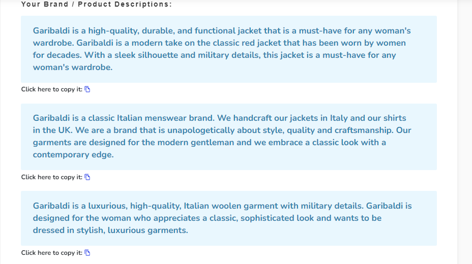 AI Clothing Description Generator Effortlessly Generate Compelling AI Clothing Description Generator Effortlessly Generate Compelling