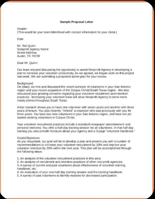 How to Write a Proposal Letter? » Writecream