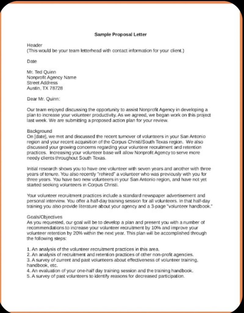 How to Write a Proposal Letter? » Writecream