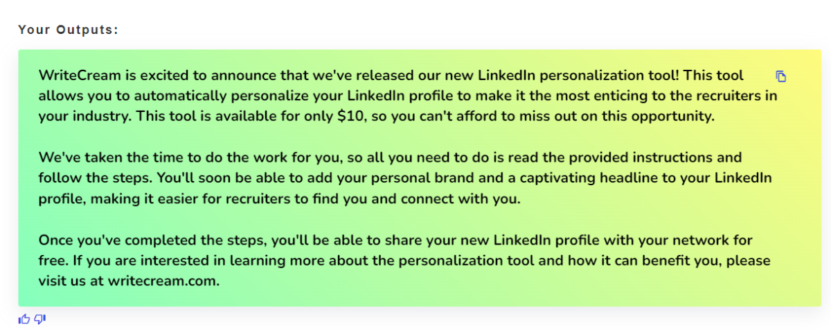 Free Facebook Post Generator - Writecream