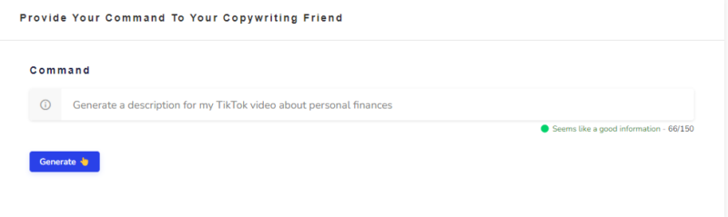 Free TikTok Description Generator - Writecream