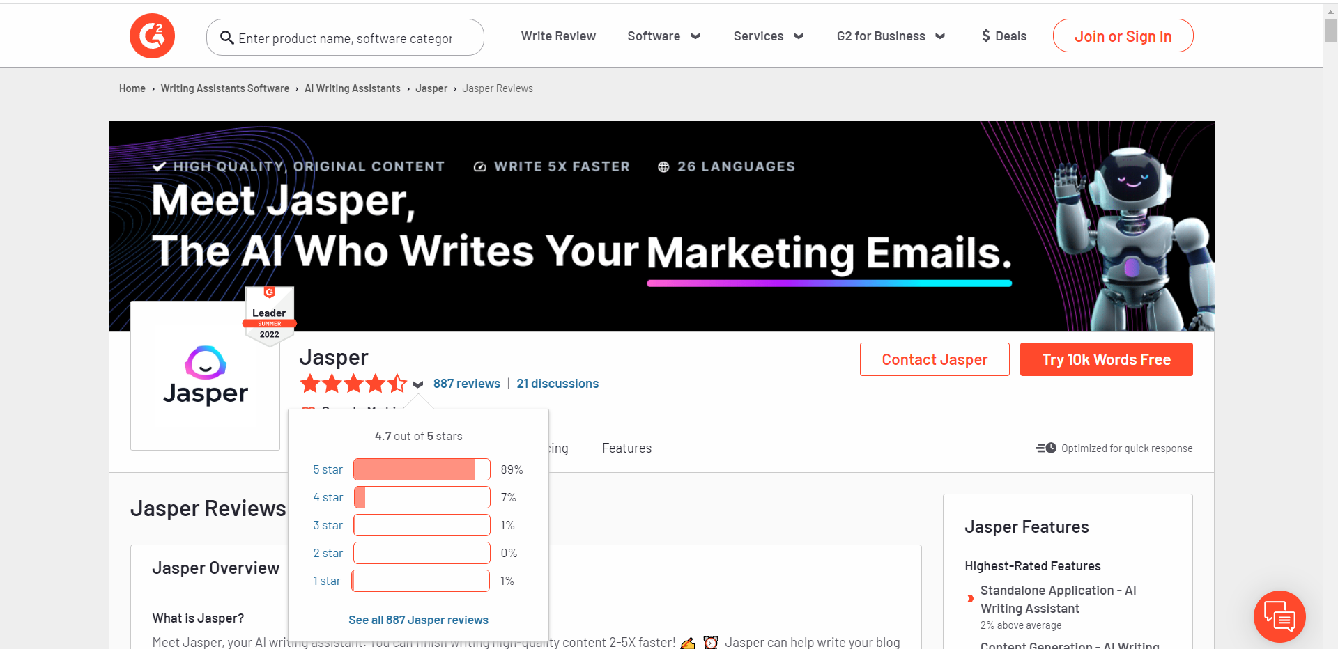 Jasper Chat: What is it, and everything do you need to know » Writecream