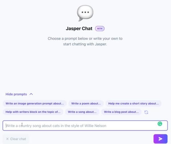 Jasper Chat Review 2023: Is this worth it? » Writecream