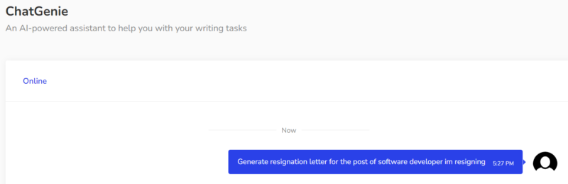 Free Resignation Letter Generator - Writecream