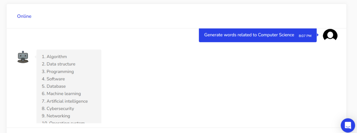 Free AI Words - Writecream