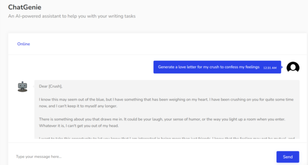 Love Letter Generator: Express Your Love Effortlessly with AI