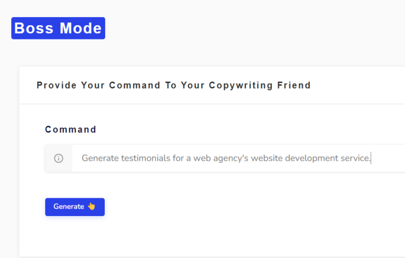 Free Testimonial Generator - Writecream