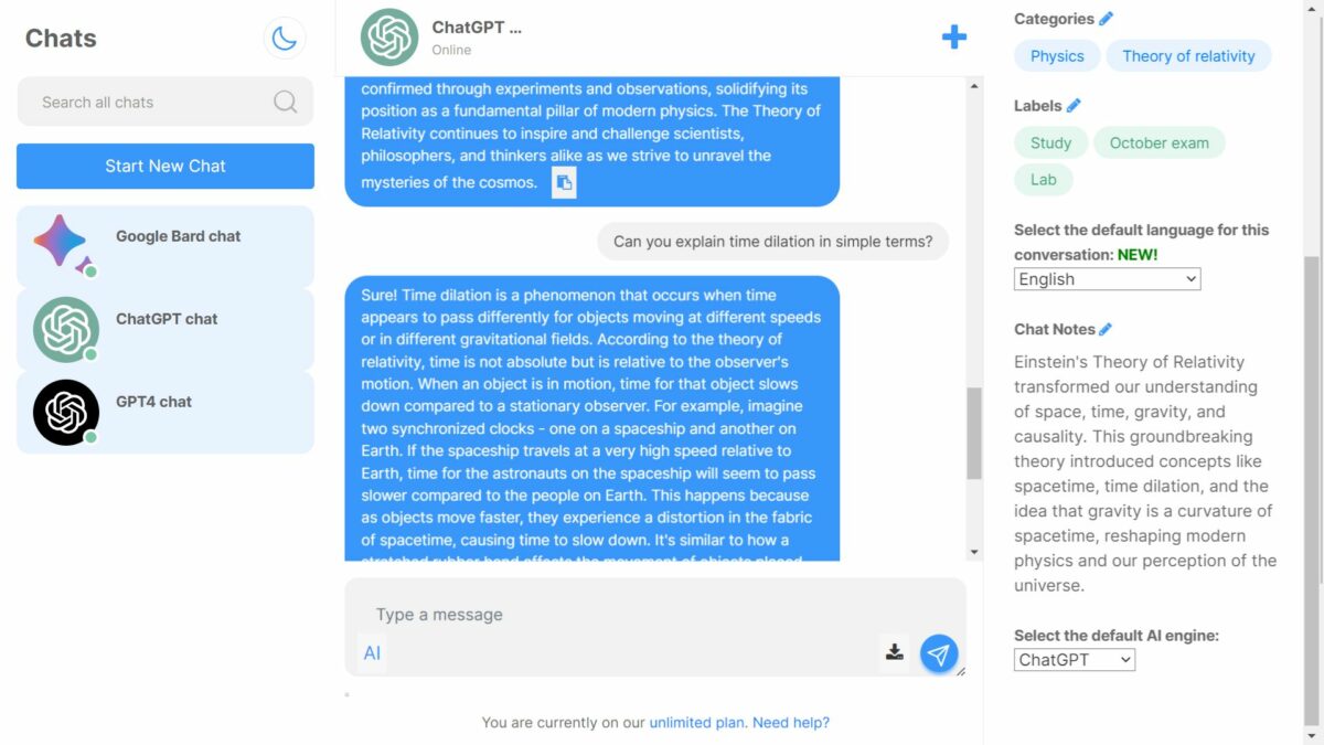 AI4Chat: Unleashing the Potential of AI-Powered Communication » Writecream